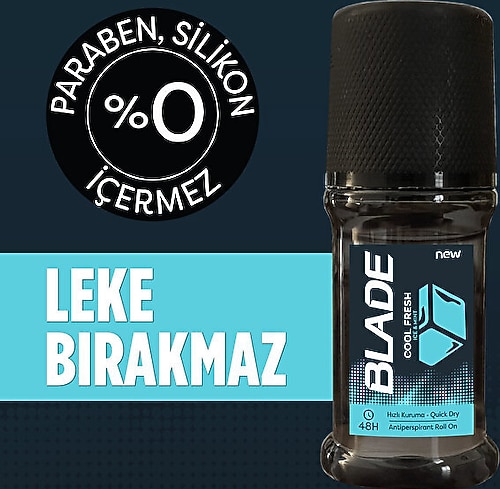Blade Cool Fresh 50 ml Erkek Roll-On Fiyatları, Özellikleri ve ...