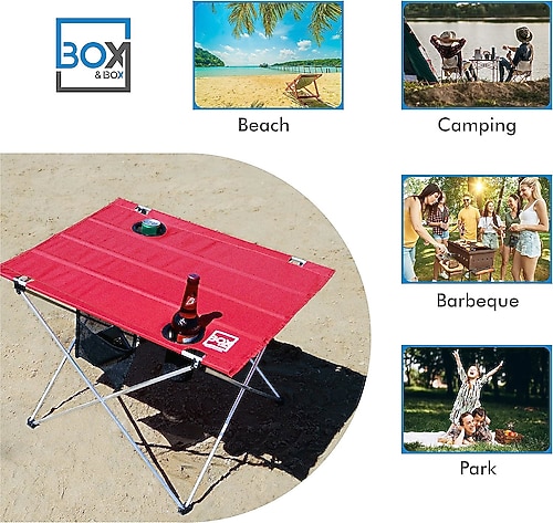 Box&Box 73x55x48 cm 2 Bardak Gözlü Katlanır Kamp Masası Fiyatları ...
