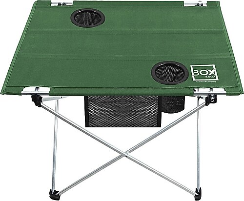 Box&Box 73x55x48 cm 2 Bardak Gözlü Yeşil Katlanabilir Kamp Masası ...