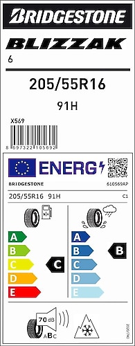 Bridgestone Blizzak 6 205/55 R16 91H Kış Lastiği - 2024 Fiyatları ...