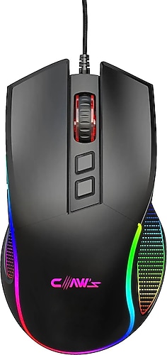 Claws Crossfire V1 Siyah RGB Makrolu Optik Kablolu Oyuncu Mouse ...