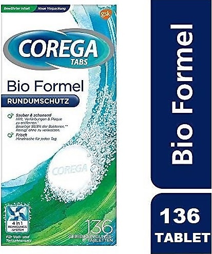 Corega Tabs Bio Formel Protez Diş Temizleyici 136 Tablet Fiyatları ...