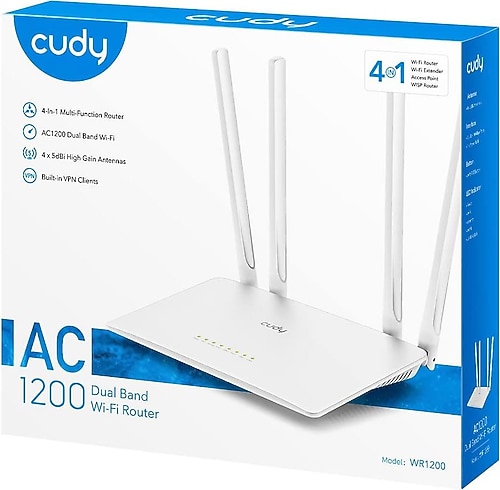 Cudy WR1200 5 Port 1200 Mbps Router Fiyatları, Özellikleri ve Yorumları ...