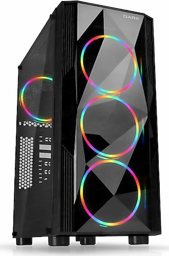 Dark Diamond Pro DKCHDIAMONDPRO750 4 RGB Fanlı 750 W ATX Oyuncu Kasası ...