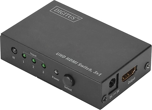 Digitus DS-45312 4 Port 4K HDMI Switch Fiyatları, Özellikleri ve ...