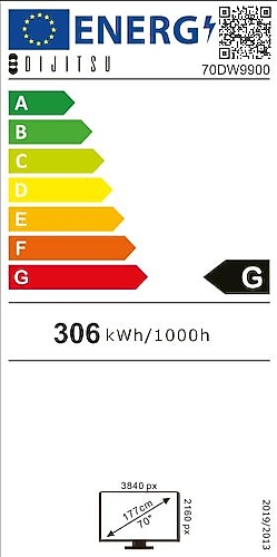 Dijitsu 70DW9900 4K Ultra HD 70" 178 Ekran Uydu Alıcılı webOS Smart LED ...