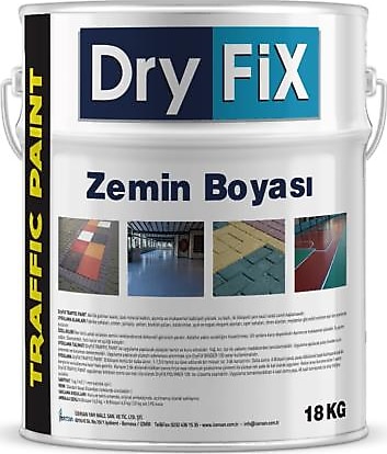 DryFiX Traffic Paint 18 kg Zemin Boyası Fiyatları, Özellikleri ve ...