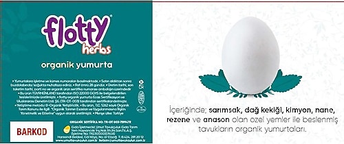 Flotty Herbs Organik Yumurta 10'Lu (53-62 gr) Fiyatları, Özellikleri ve ...