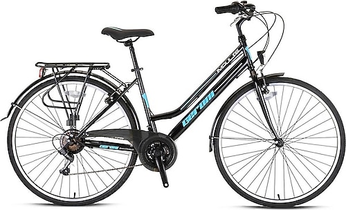 Geroni Impulse V 28 Jant 21 Vites Siyah-Turkuaz Şehir Bisikleti ...