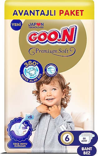 Goon Premium Soft 6 Numara 88'li Bebek Bezi Fiyatları, Özellikleri ve ...
