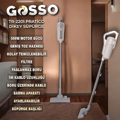 Gosso Pratico TR-2201 Elektrikli Dikey Süpürge Fiyatları, Özellikleri ...
