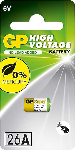 GP 26A 6V Yüksek Voltaj Alkalin Pil Fiyatları, Özellikleri ve Yorumları ...