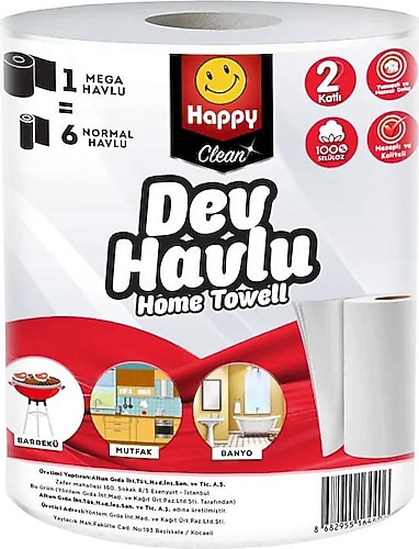 Happy Clean Dev Havlu Fiyatları, Özellikleri ve Yorumları | En Ucuzu Akakçe