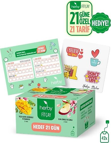 Herby Fit Çay Hedef 21 Gün Form Bitki Çayı 42'li Fiyatları, Özellikleri ...