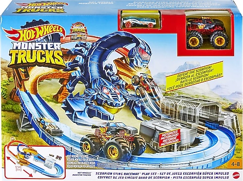 Hot Wheels Monster Trucks Akrep Isırığı Yarış Pisti GTL33 Fiyatları ...