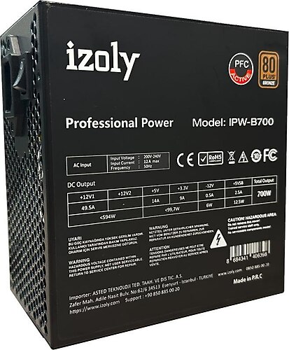 Izoly IPW-B700 700 W Power Supply Fiyatları, Özellikleri ve Yorumları ...