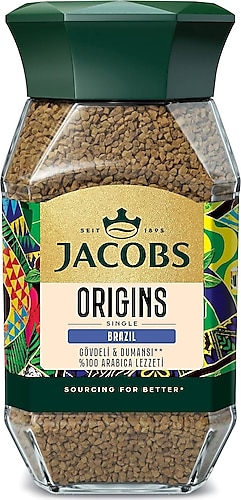 Jacobs Origin Brazil Granül Kahve 95 gr Fiyatları, Özellikleri ve ...
