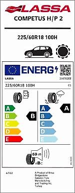 Lassa Competus H/P2 225/60 R18 100H Yaz Lastiği Fiyatları, Özellikleri ...