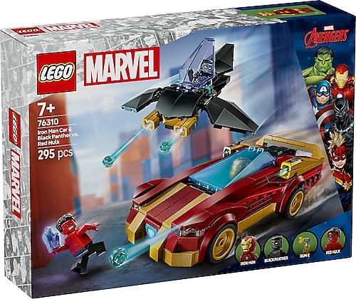 Lego 76310 Marvel Iron Man Arabası ile Black Panther Red Hulk'a Karşı ...