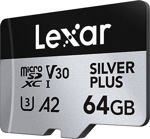 Lexar Professional Silver Plus LMSSIPL064G Class 10 UHS-I U3 A2 V30 64 GB Micro SD Kart ...