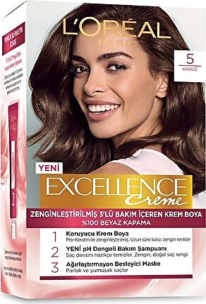 Loreal Paris Excellence Creme 5 Kahve Saç Boyası Fiyatları, Özellikleri ...