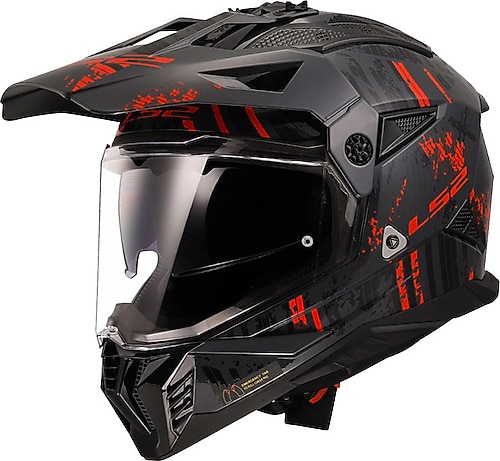 LS2 Pioneer 2 Crazy Mat Siyah Kırmızı Cross Motosiklet Kaskı Fiyatları, Özellikleri ve Yorumları ...