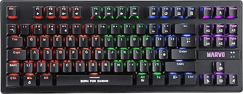 Marvo KG901TR TKL RGB Blue Switch Kablolu Mekanik Oyuncu Klavyesi ...