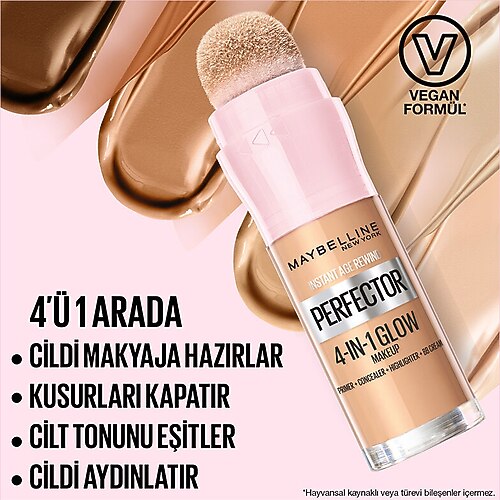 Maybelline New York Instant Age Rewind Perfector 4 in 1 Glow 01 Light ...