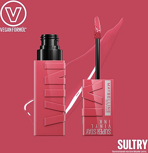 Maybelline New York Super Stay Vinyl Ink 160 Sultry Likit Parlak Ruj ...