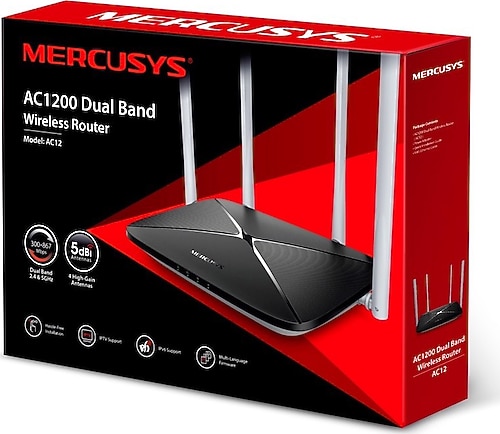 Mercusys AC12 4 Port 1200 Mbps Router Fiyatları, Özellikleri ve ...