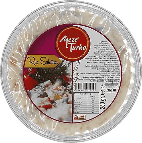 Meze Turko Rus Salatası 250 gr Fiyatları, Özellikleri ve Yorumları | En ...