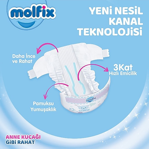 Molfix 1 Numara Yenidoğan 180'li Bebek Bezi Fiyatları, Özellikleri ve ...