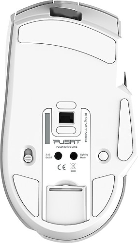 Monster Pusat Reflex Ultra Beyaz RGB Şarjlı Optik Kablosuz Oyuncu Mouse ...