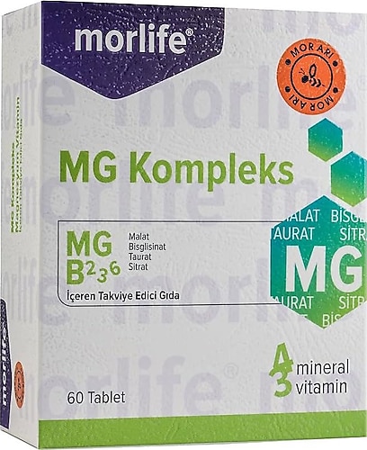 Morlife Magnezyum Kompleks 60 Tablet Fiyatları, Özellikleri ve ...
