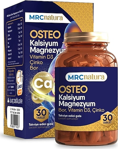 Mrcnatura Osteo Kalsium Magnezyum 30 Tablet Fiyatları, Özellikleri ve ...