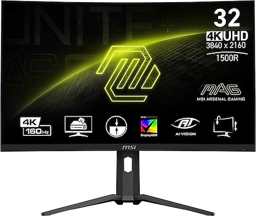 MSI MAG 321CUP 31.5" 1 ms 4K Curved Oyuncu Monitörü Fiyatları ...