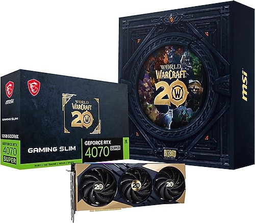 MSI RTX 4070 Super Gaming Slim World Of Warcraft Edition 192 Bit GDDR6X ...