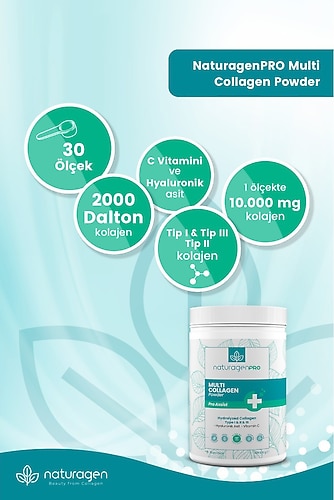 Naturagen Pro Multi Collagen Powder 330 gr Fiyatları, Özellikleri ve ...