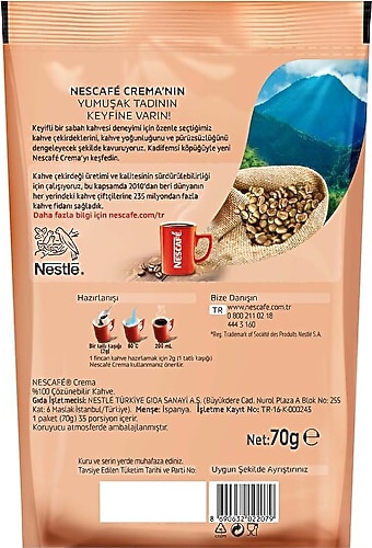 Nescafe Classic Crema 70 gr Fiyatları, Özellikleri ve Yorumları | En ...