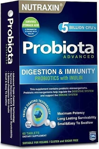 Nutraxin Probiota Advanced 60 Tablet Fiyatları, Özellikleri ve ...