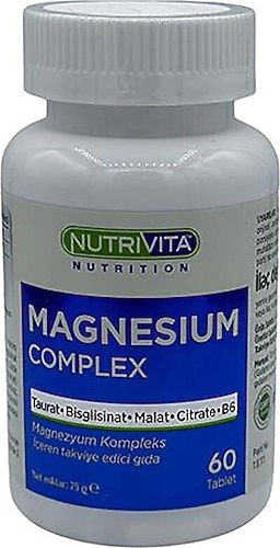 Nutrivita Nutrition Magnesium Complex 60 Tablet Fiyatları, Özellikleri ...