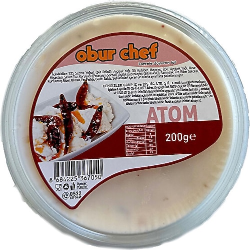 Obur Chef Atom 200 gr Fiyatları, Özellikleri ve Yorumları | En Ucuzu Akakçe