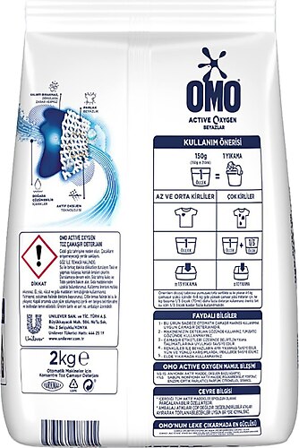 Omo Active Oxygen Beyazlar için 2 kg Toz Deterjan Fiyatları ...