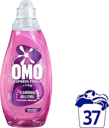 Omo Express Fresh Capcanlı Renkler Renkliler ve Siyahlar için Sıvı ...