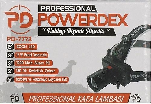 PowerDex PD-7772 LED Şarjlı Kafa Lambası Fiyatları, Özellikleri ve ...