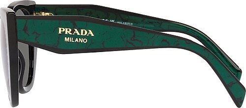 Prada SPR 14W 1AB5Z1 Black-Dark Grey Polarize Kadın Güneş Gözlüğü ...