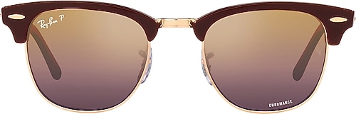 Ray-Ban Ray-Ban Clubmaster Chromance 3016 1365G9 Polarize Rose-Gold/Red ...
