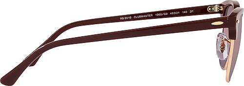 Ray-Ban Ray-Ban Clubmaster Chromance 3016 1365G9 Polarize Rose-Gold/Red ...