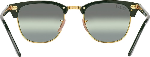 Ray-Ban Clubmaster Chromance 3016 1368G4 Polarize Gold-Silver/Green ...