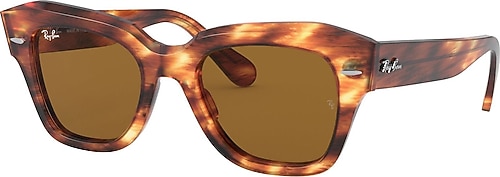 Ray-Ban State Street 2186 954/33 Havana-Brown Unisex Güneş Gözlüğü ...